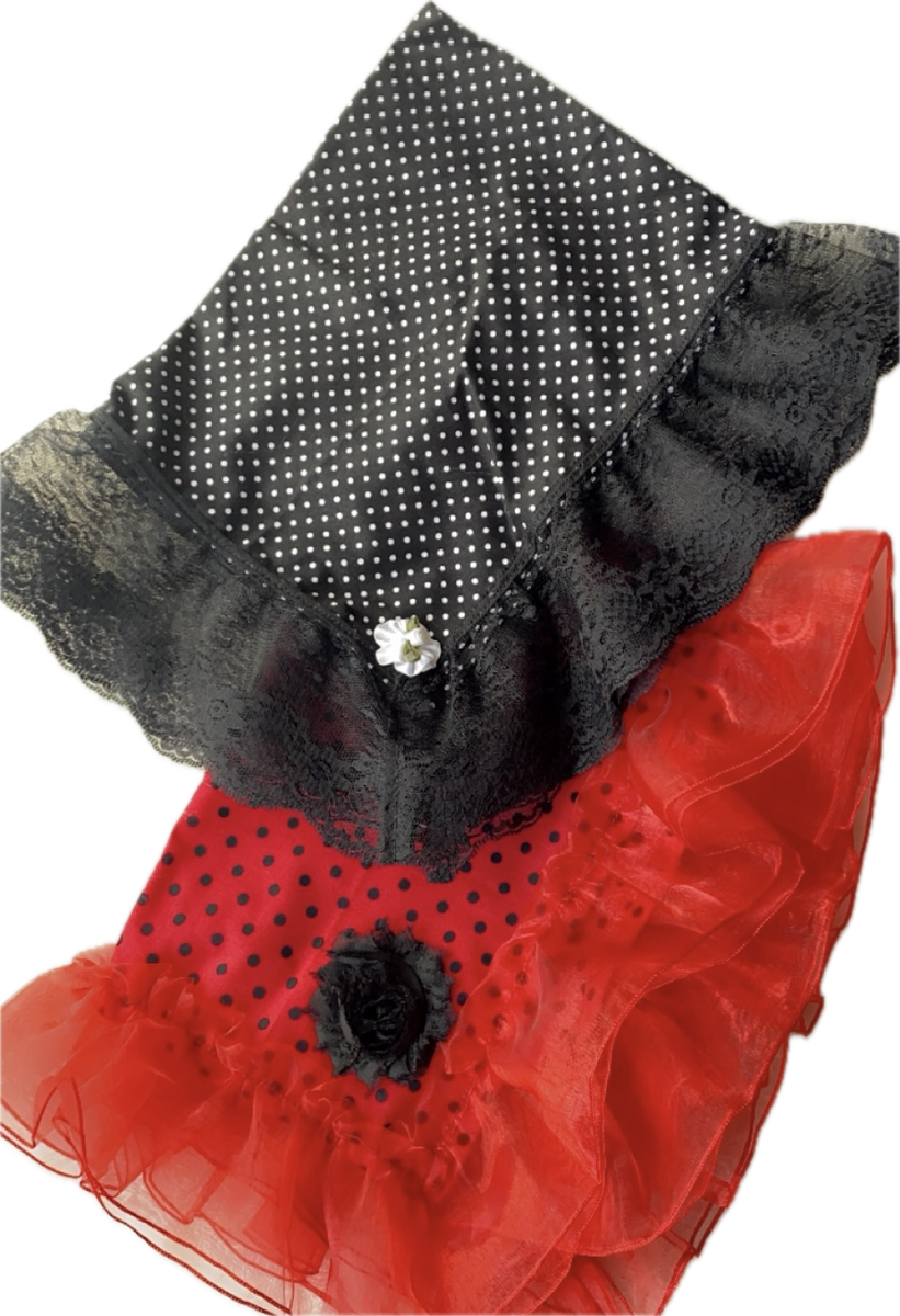 Handmade Polka-Dot Lap Scarf – Destiny's custom designs